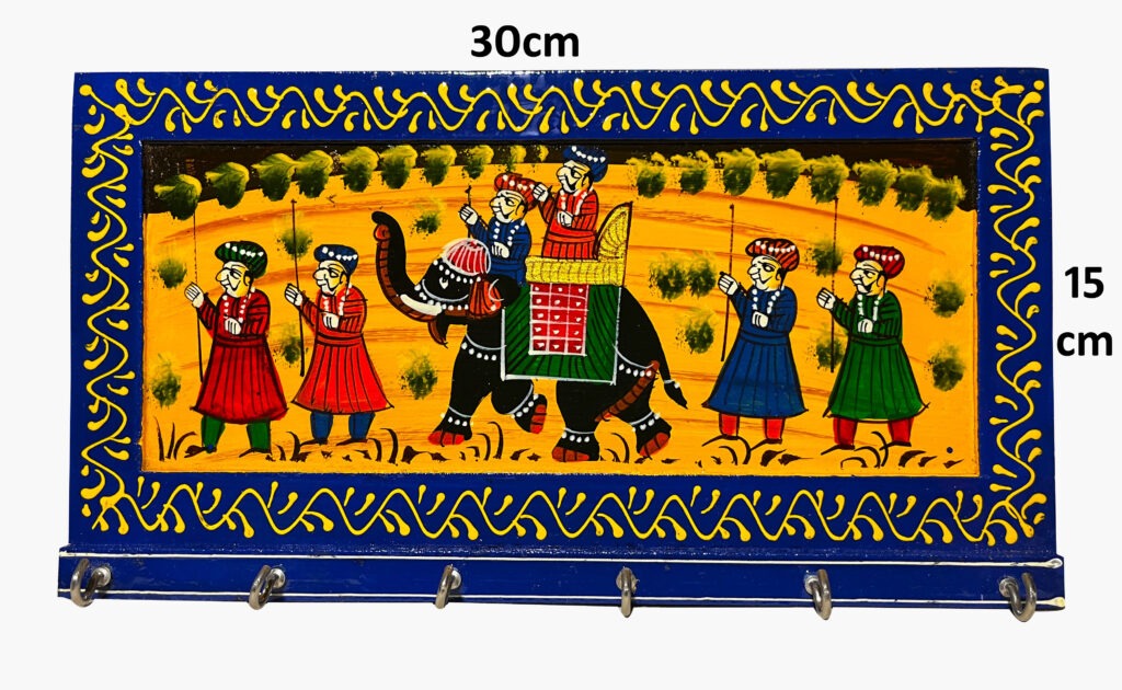 SAARTHI Rajasthani Handcrafted Traditional Wooden Key Holder