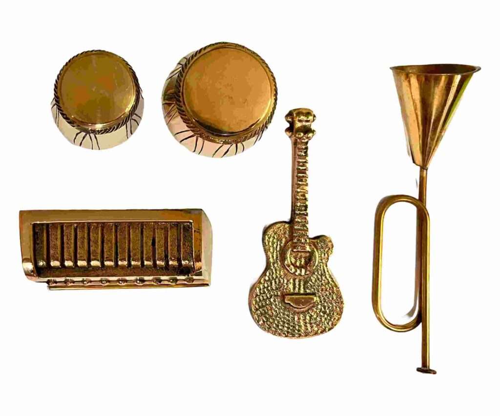 Decorative Miniature Musical Instruments Set Showpiece